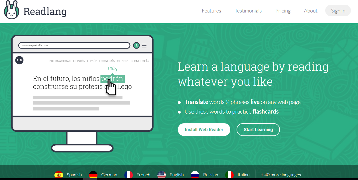 Readlang - Traductor en el browser - Linguschool